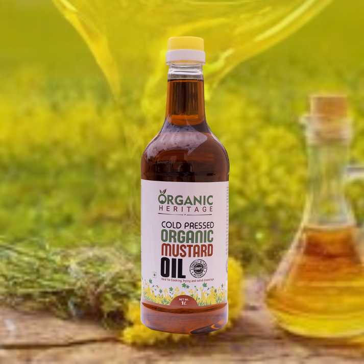 Organic Mustard Oil - Cold Pressed – ORGANIC HERITAGE